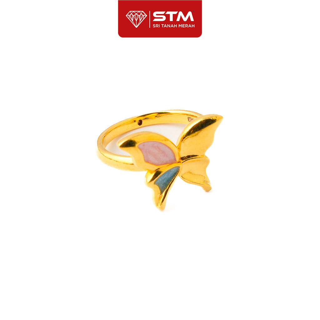 STM Cincin Enamel Butterfly Mariposa | Emas 916/22k | Shopee Malaysia