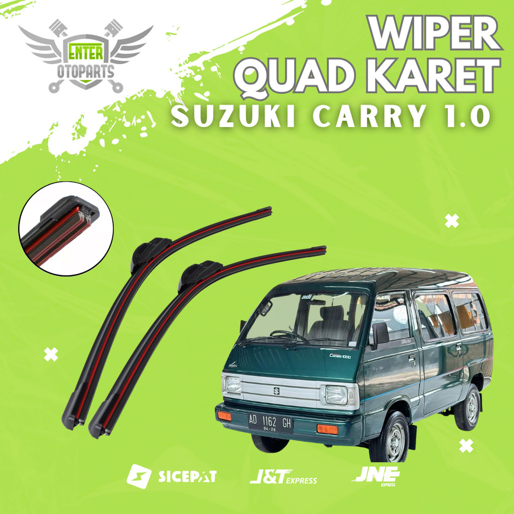 Suzuki Carry 1.0 Quad Blade Wiper Quad Model Frameless Rubber Without ...