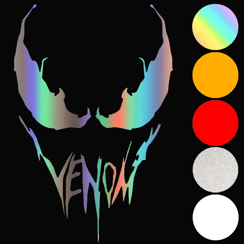 Marvel Venom Fun Unique Simple Stickers Six Colors Motorcycle Electric ...