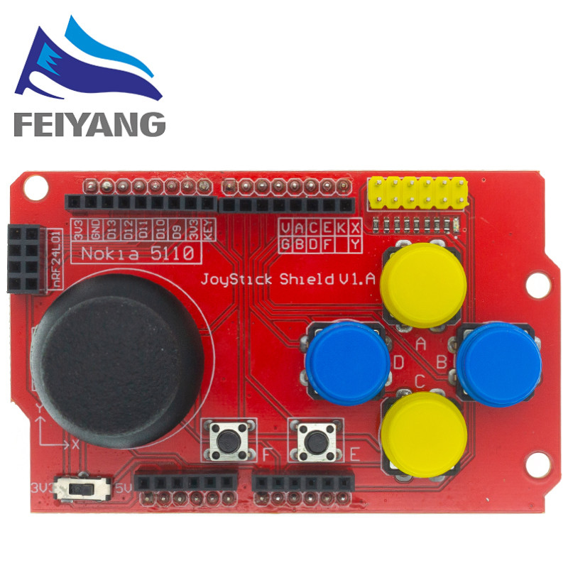 Joystick Shield for arduino Expansion Board Analog Keyboard and Mouse Function DIY | Shopee Malaysia