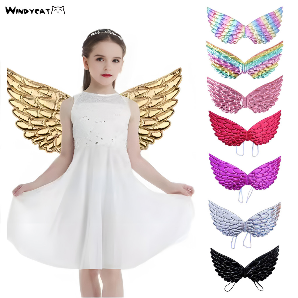 [WC] Angel Wings Unisex Costume Accessory Adults And Kids Glittery ...