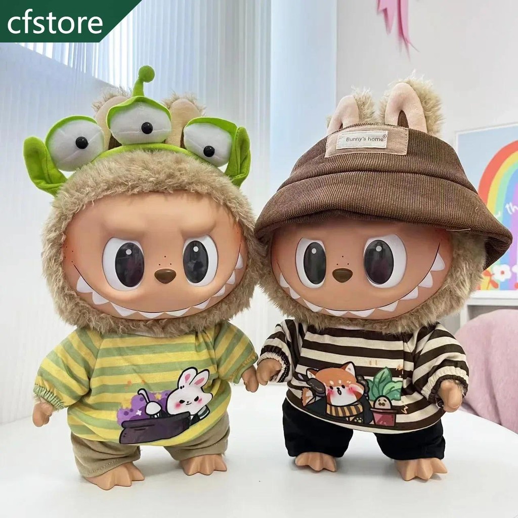 For 38Cm Labubu outfit vinyl plush doll clothes for Korea Kpop Exo ...
