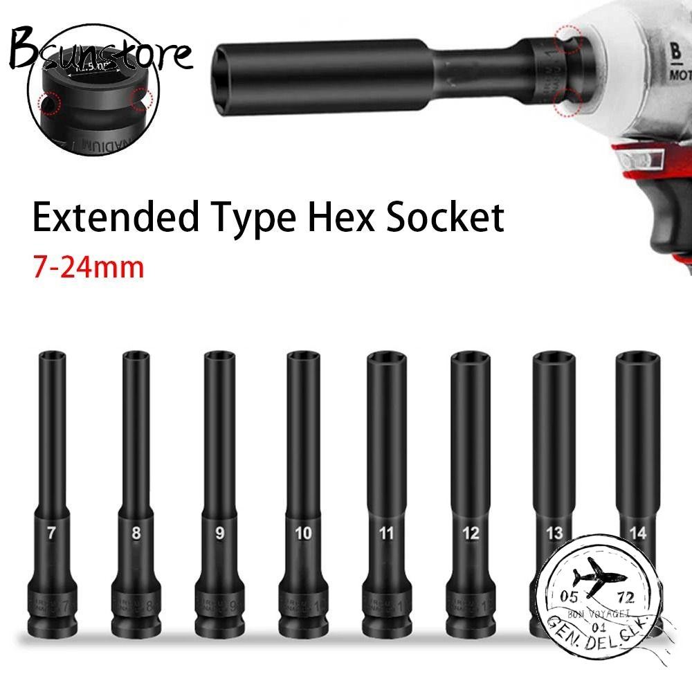 BSUNS1 1Pcs Impact Wrench Drive Socket, Extended Type Spanner Converter ...