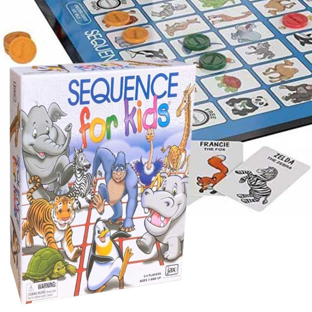 Sequence For Kids Animals Family Fun Board Game Cards Game Children ...