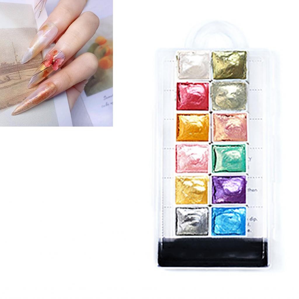 Forest 12 Colors Nail Paint Watercolor Set Lasting Water Soluble Good ...