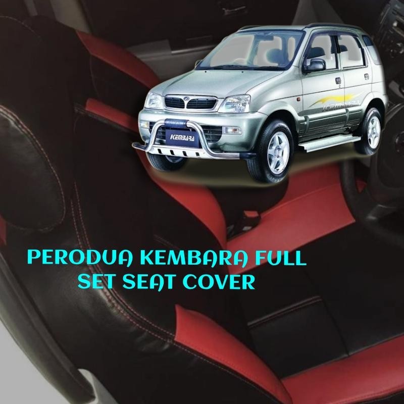 PERODUA KEMBARA FULL SET SEAT COVER #PVC WATERPROOF#90%FIT#FULL COVER ...