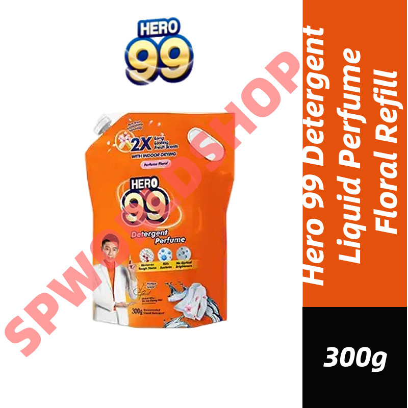 Hero 99 Detergent Liquid Perfume Floral Refill Pack 300g | Shopee Malaysia
