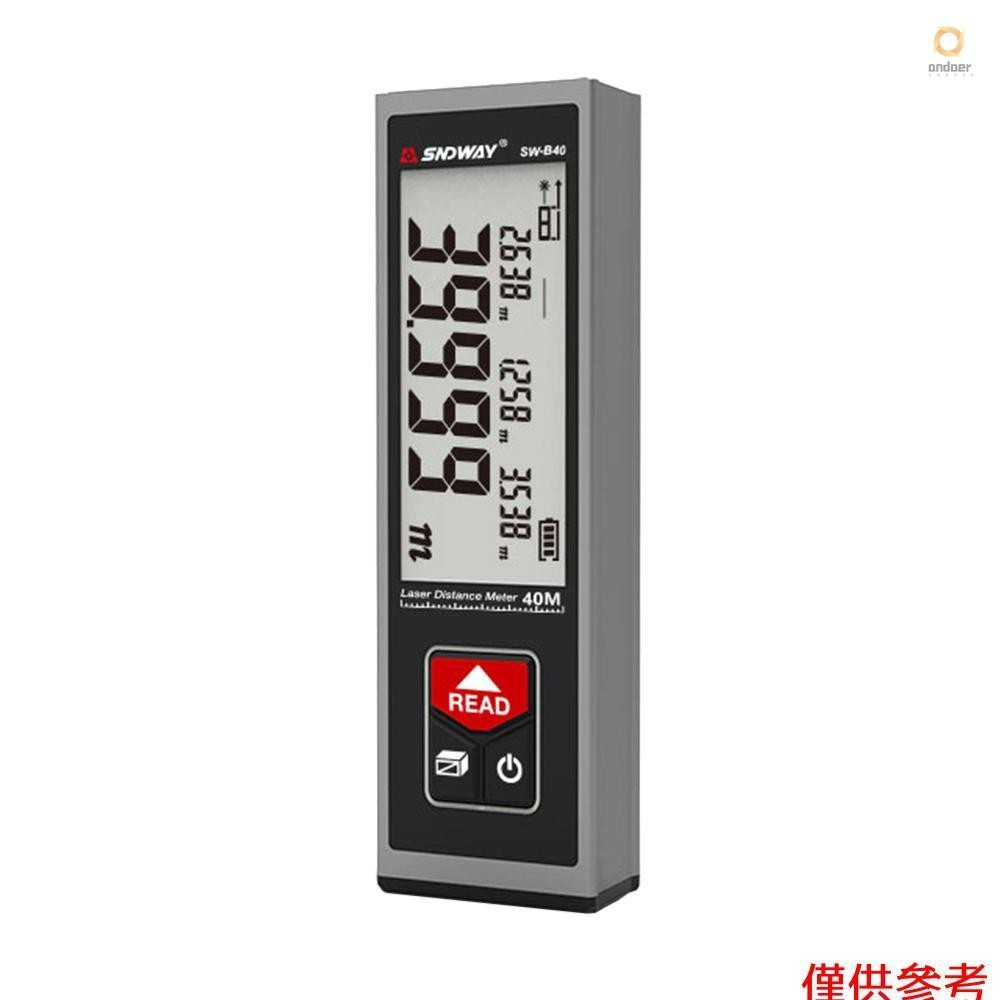 SNDWAY SW-B40 Laser Distance Meter Handheld Rangefinder Digital Mini ...