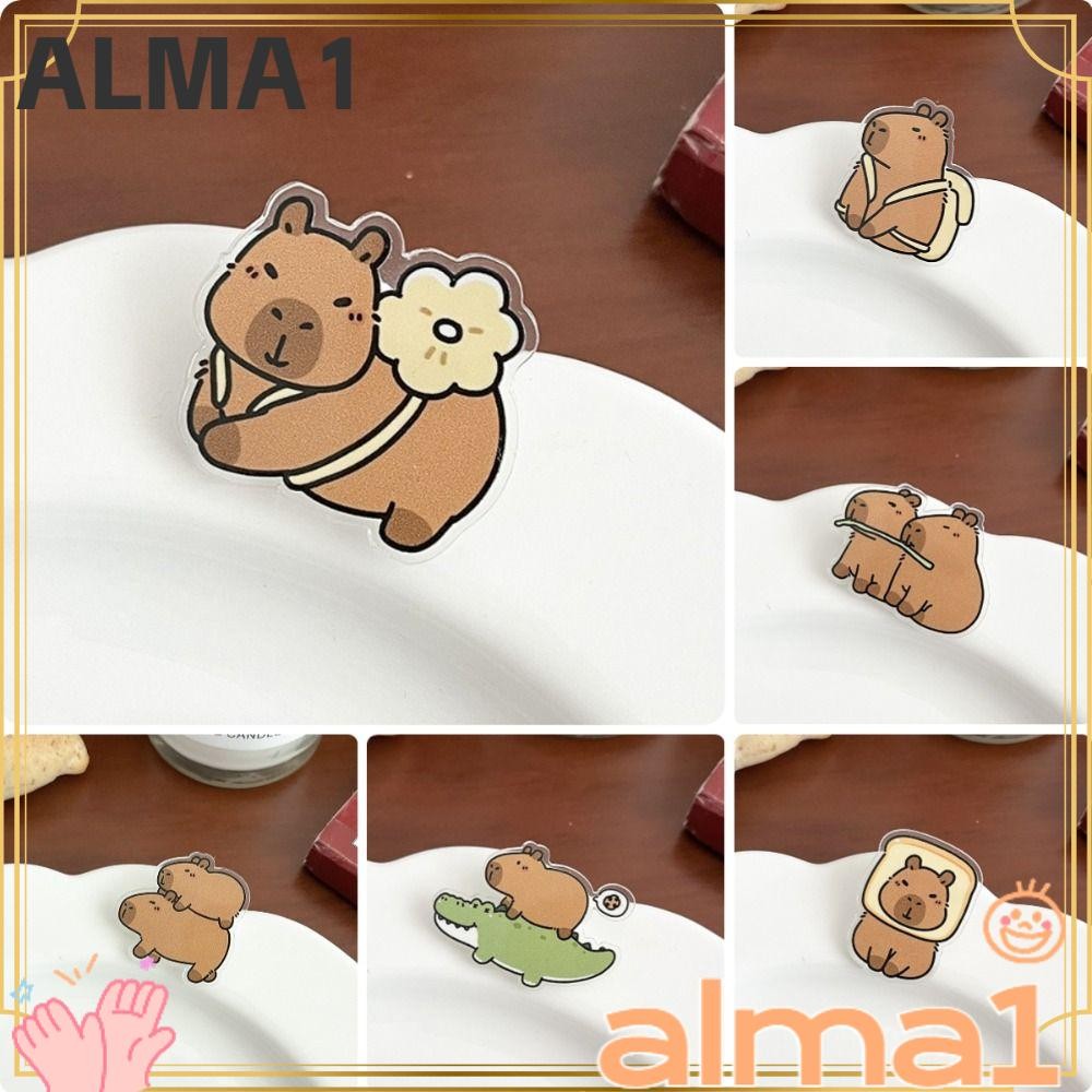 ALA Capybara Badge, Light Weight Acrylic Capybara Brooch, High Quality ...