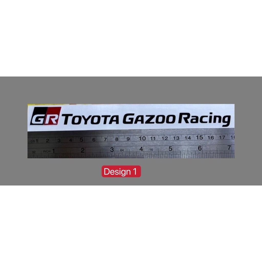 (Ready Stock) S605# Toyota Gazoo Racing GR Sport Vinyl Decal Sticker ...