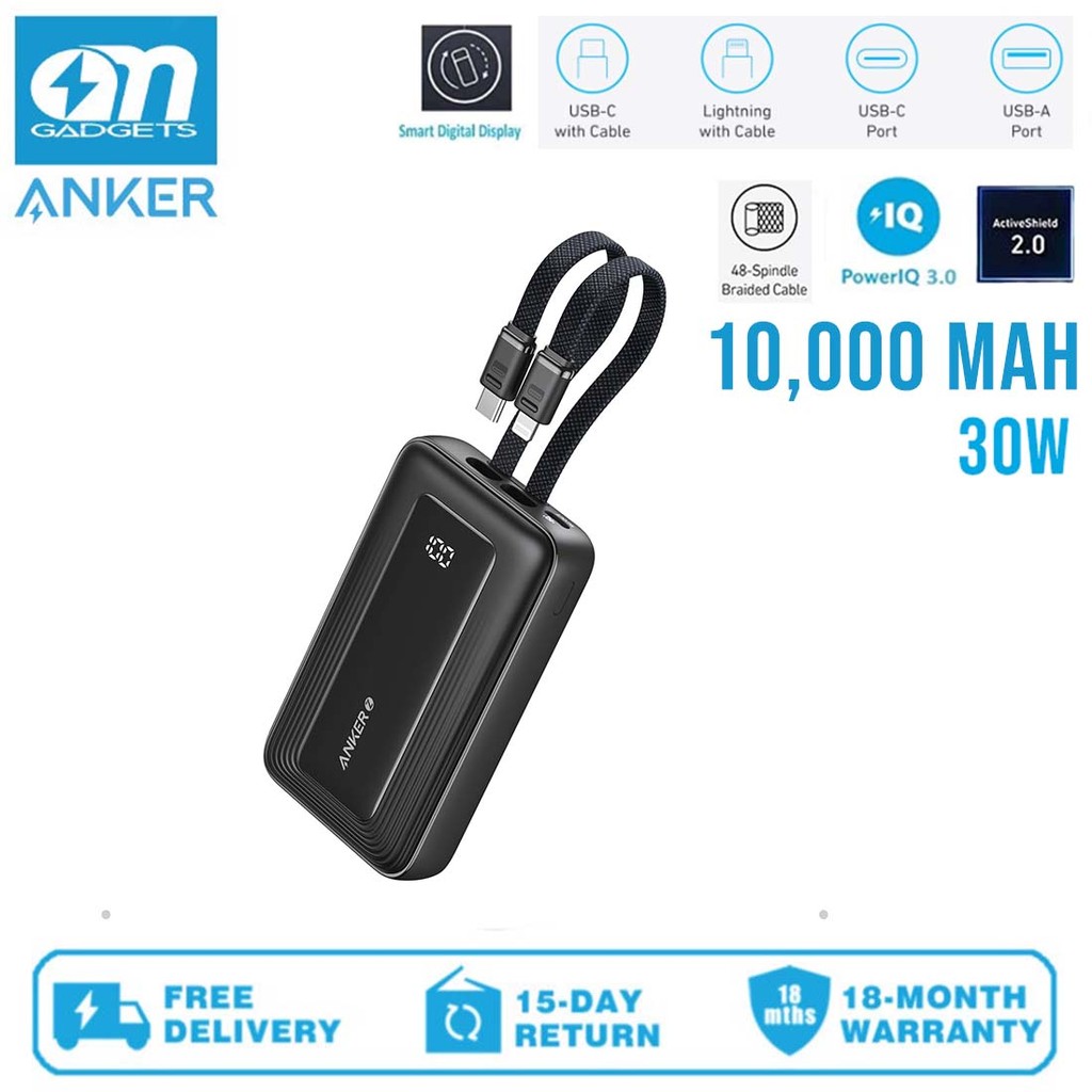 Anker Zolo A1680 PowerBank,10,000&20000mAh 30W Max Fast Portable ...