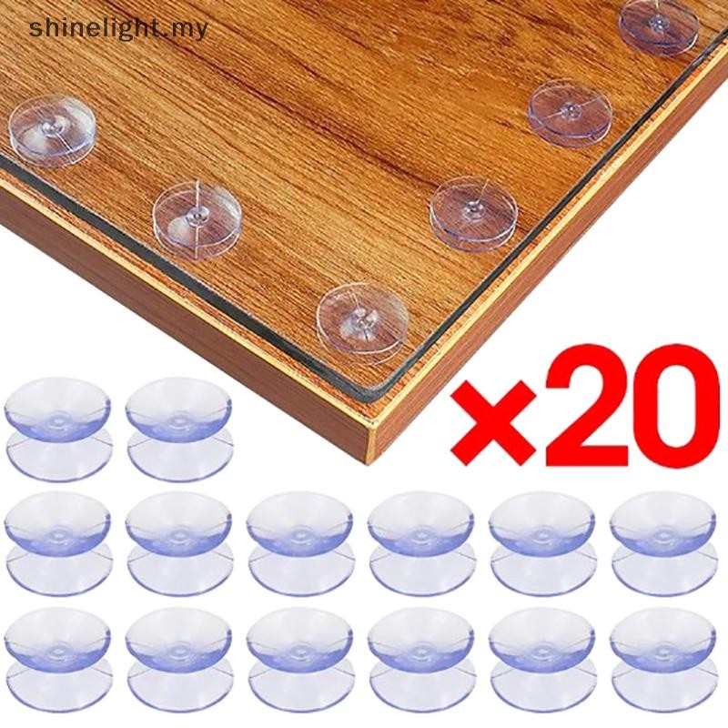 [Shinelight] 20PCS Double Sided Plastic Suction Cup Vacuum Non-slip ...