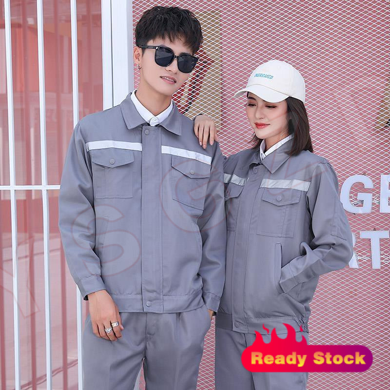 5 Colors PPE Safety Work Jacket Workwear Labor Factory Staff Reflector Men Lady Baju Kerja ...