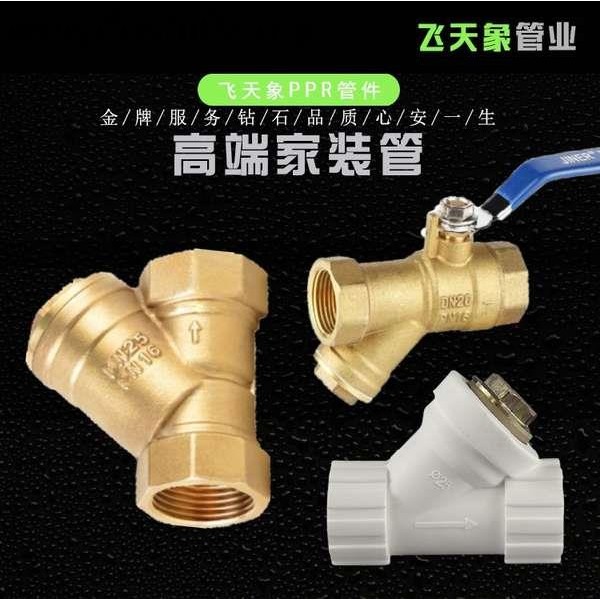 Thickened PPR Water Pipe Y-Type Filter Ball Valve Pipe Fittings Central ...