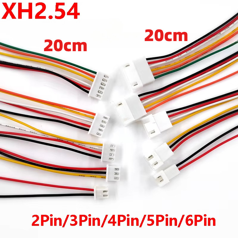 10/5Pcs XH2.54 Wire Cable Connector XH 2.54mm XH Plug Male Female Battery Charging Cable 26AWG ...