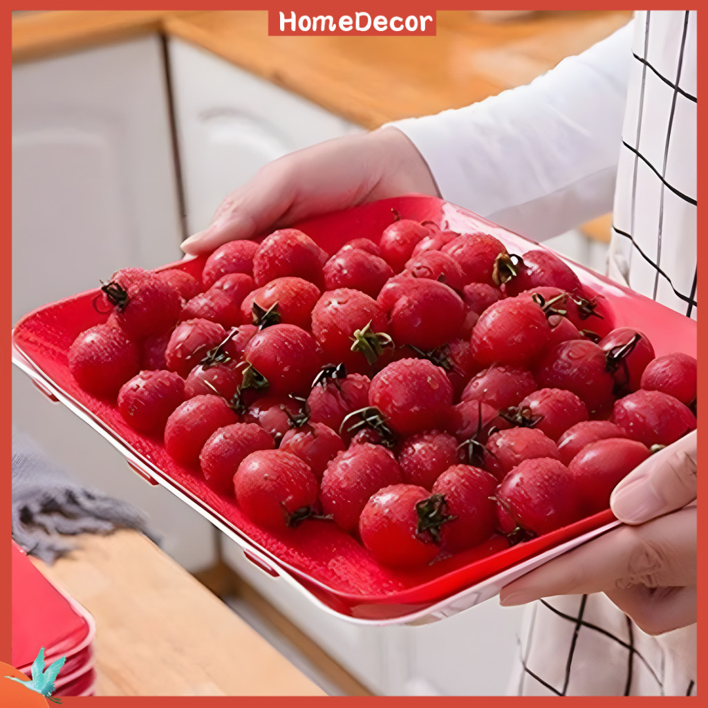 HD| Reusable Food Preservation Tray Stackable Fridge Trays Stackable ...