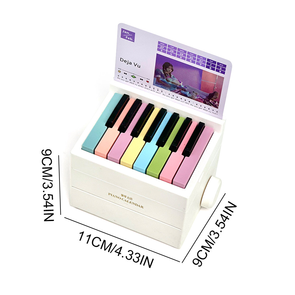 Singer Piano Calendar 2025 Piano Desk Calendar Mini Piano Calendar Gift ...