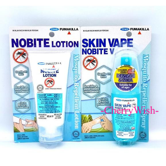 Fumakilla Skin Vape Nobite V Mosquito Repellent Spray & Lotion (8 HOURS ...