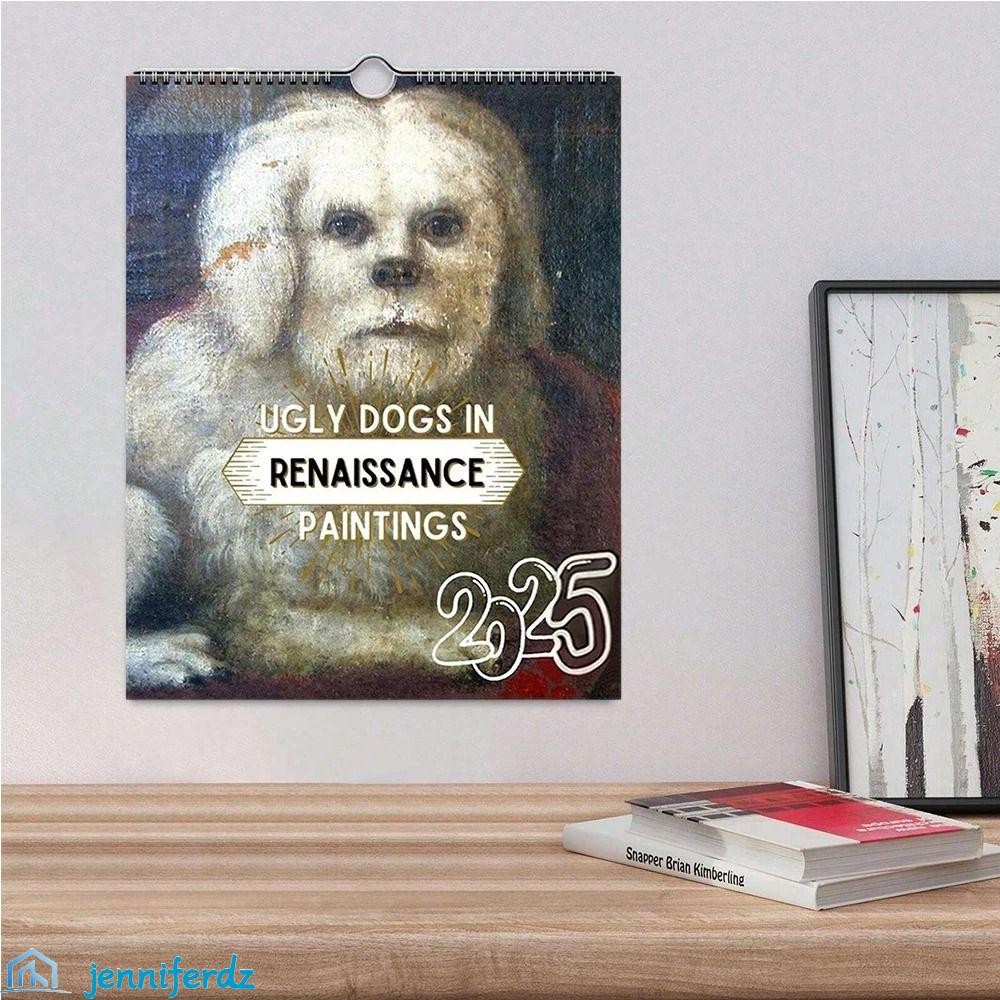 JENNIFERDZ Ugly Puppy Calendar, Renaissance Special Thick 2025 Calendar ...