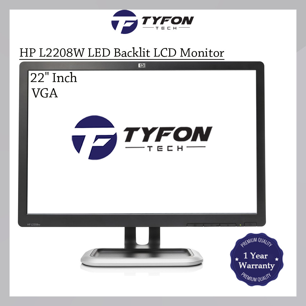 HP 22" Inch Widescreen LED Backlit LCD Monitor L2208W (Refurbished ...