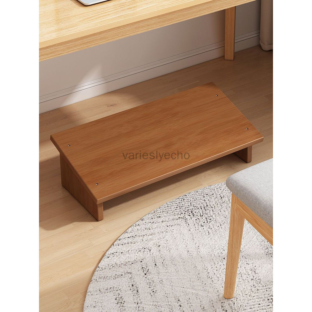 Foot Rest for Under Desk at Work Under Desk Footrest Wooden Foot Stool ...