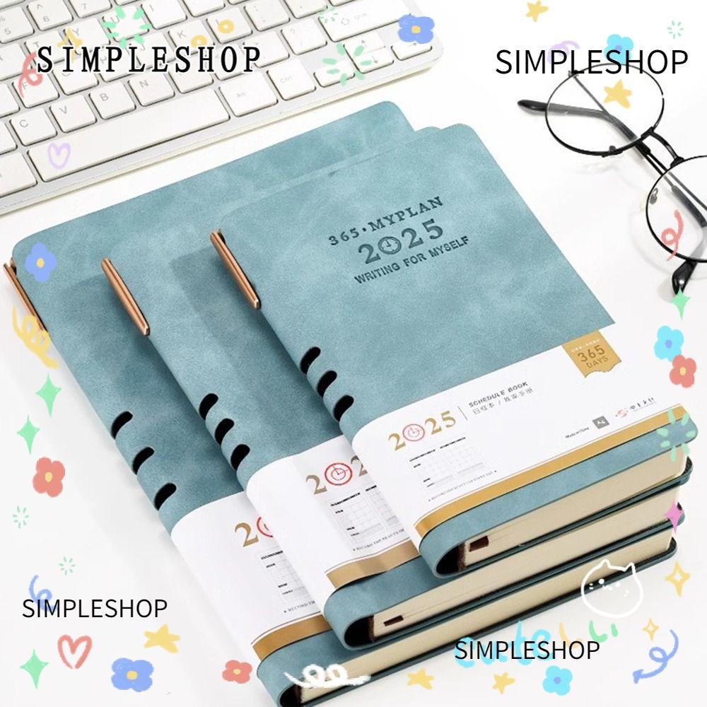 SIMPLESHOP 2025 Planner Notebook, Study Notebook Time Management Plan ...