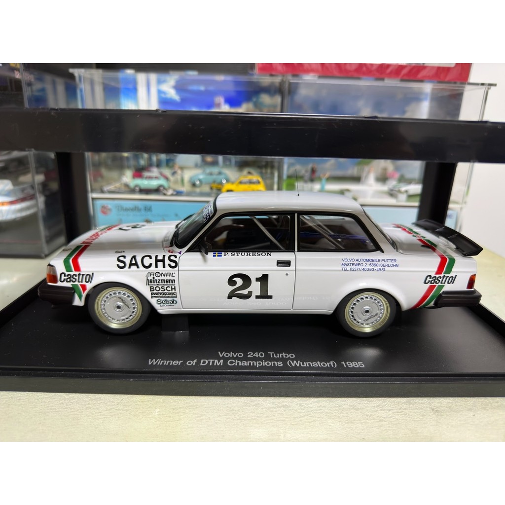 [Ready Stock] AUTOart/AUTOart 1/18 Volvo Volvo 240 Turbo DTM Racing Car ...