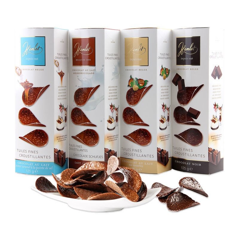 Belgium Imported Chocolate Potato Chips Shape hamlet Thin Crispy Chips ...