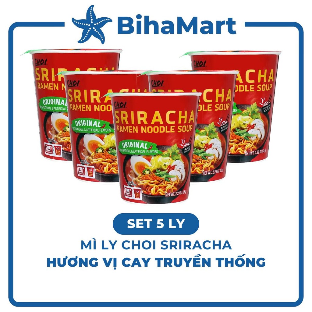 [SET5LY]- Ottogi - Traditional Spicy Choi Sriracha Cup Noodles, Siracha ...