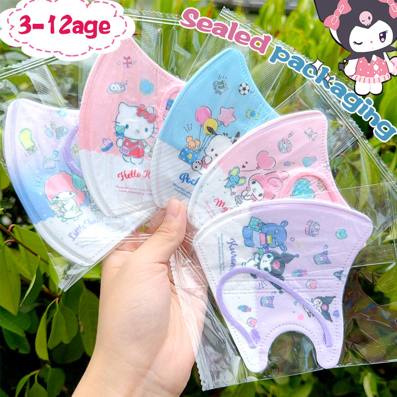 Mask 3D Kid Mask Independent Packaging 50pcs Kuromi Printed Pattern ...