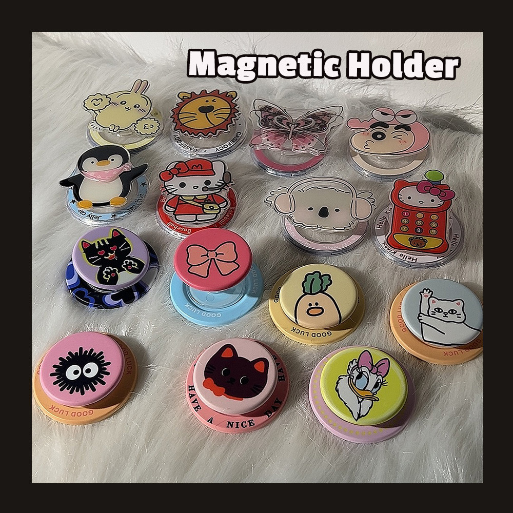 Korean Cute Cartoon for Magnetic Phone Grip Tok Griptok Stand for ...