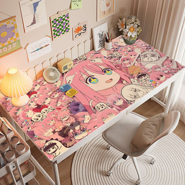 table mat table cloth aesthetic pvc table mat Lonely Rock Cartoon Anime ...