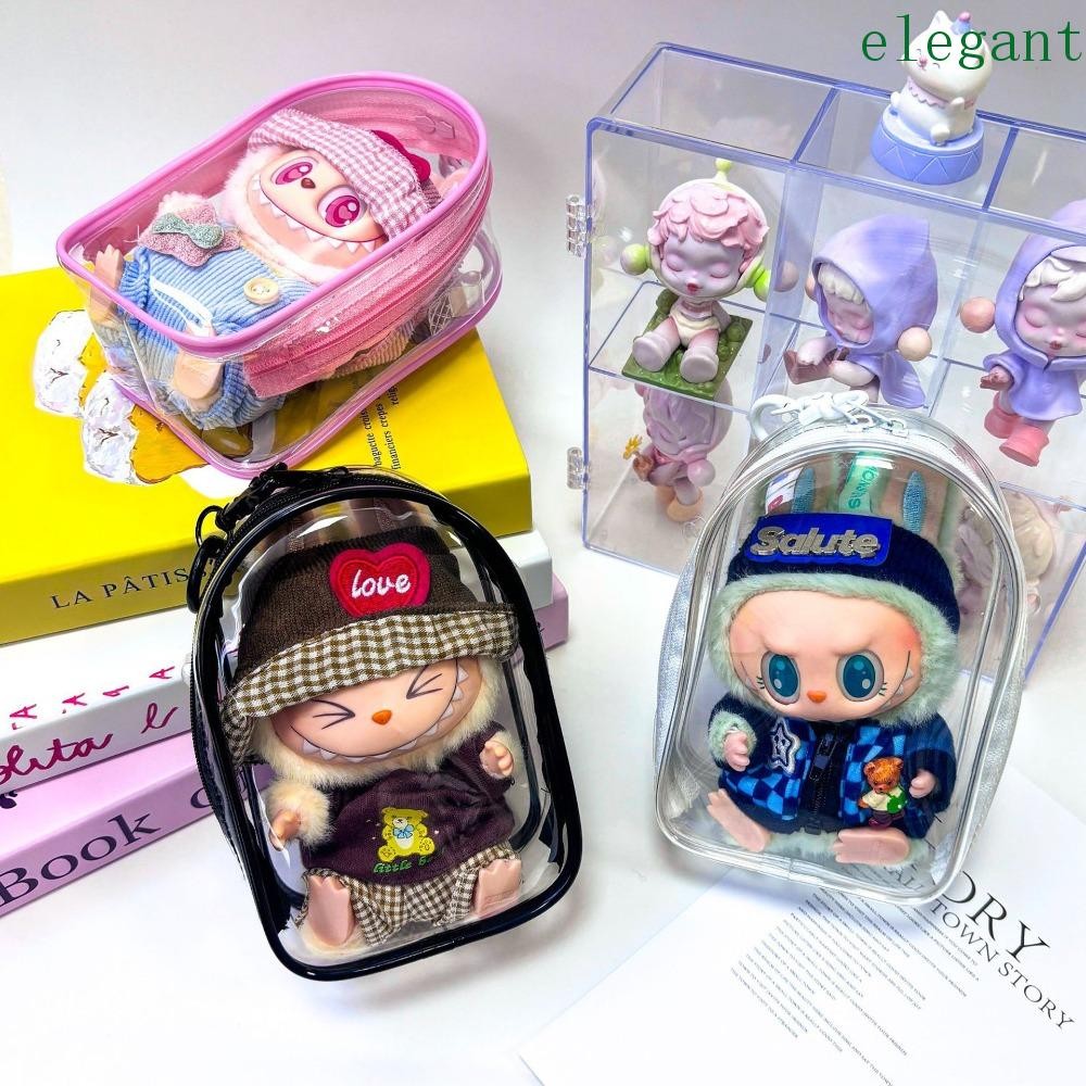 ELEGANT Labubu V2 Doll Storage Bag, With Keychain Outgoing Labubu ...