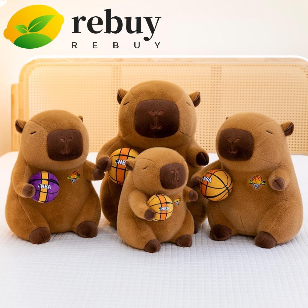 REBUY Capybara Plush Toy, Sport Simulation Capybara Plush Doll, Kawaii ...