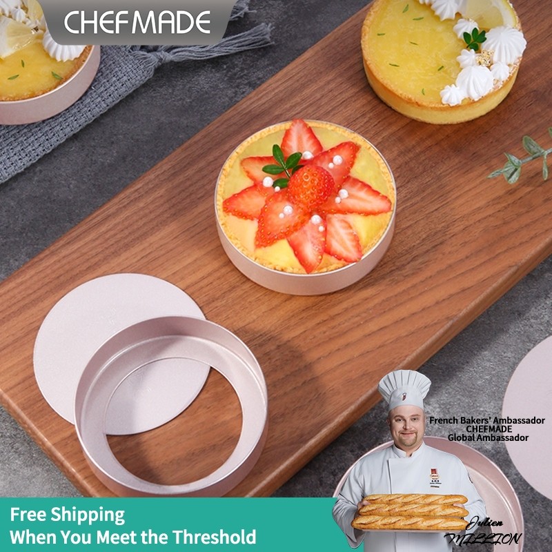 [CHEFMADE.os] 3"Non-stick Loose Bottom Pie Pan Mini Tart Pie Pans ...