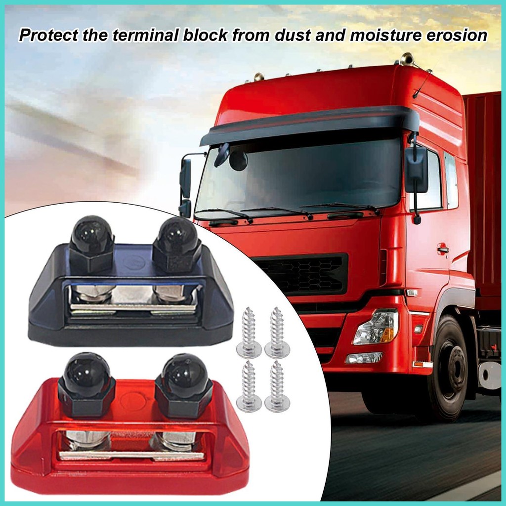 Marine Busbar M10 Terminal Block with Cover Battery Terminal Block Stud ...