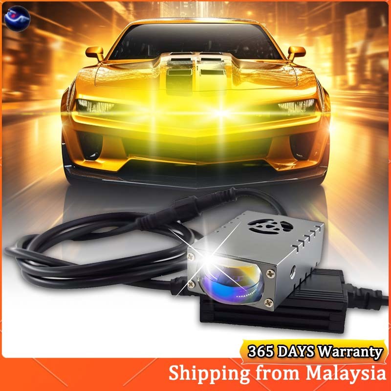 Mini Matrix Laser Headlights for Car Grille Lights Yellow and White LED ...