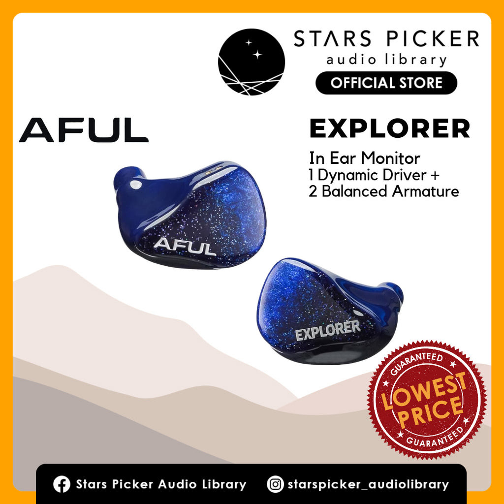 AFUL Explorer 1 Dynamic Driver + 2BA Hybrid In-Ear Monitors IEM Wired Earphones | Shopee Malaysia