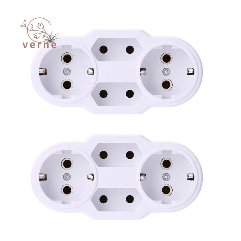 European Type Conversion Plug 1 TO 4 Way Socket Adapter EU Standard ...