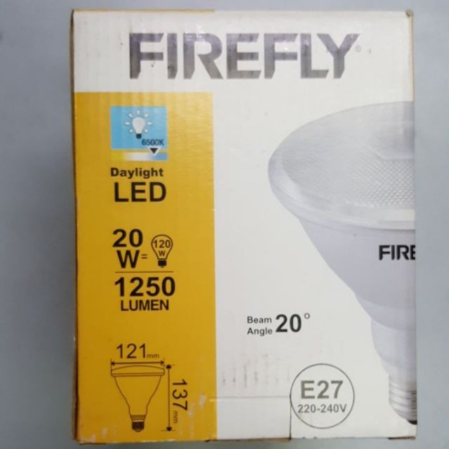 Firefly Par38 LED Bulb 20w Daylight 6500K | Shopee Malaysia