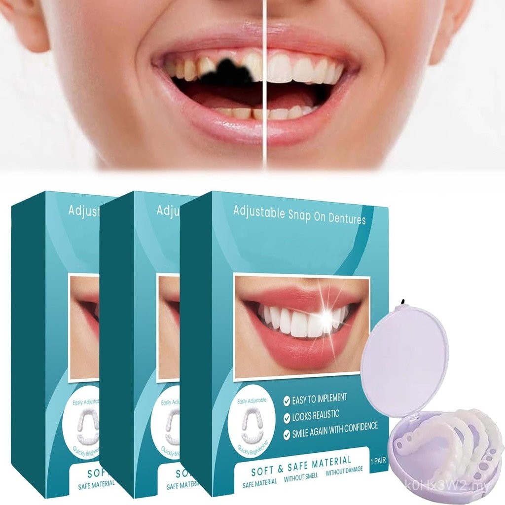 Adjustable Snap-On Dentures, Fake Teeth, Adjustable Veneers Dentures ...