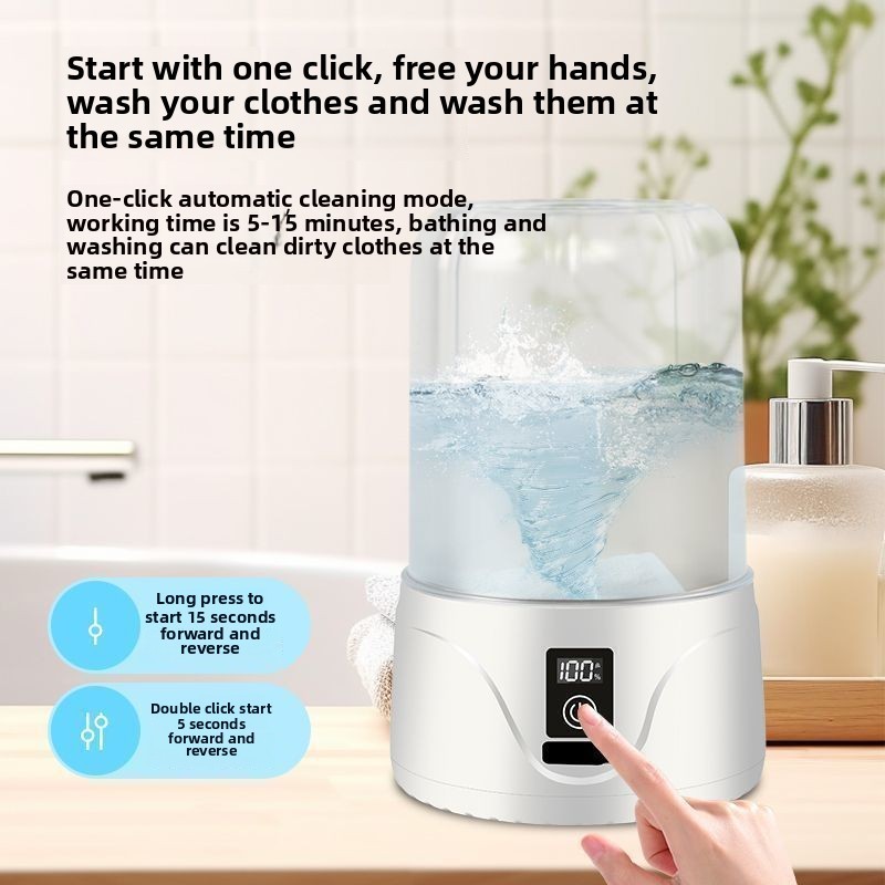 Wireless Charging Underwear Washtub Laundry Cup Mini Small Portable ...