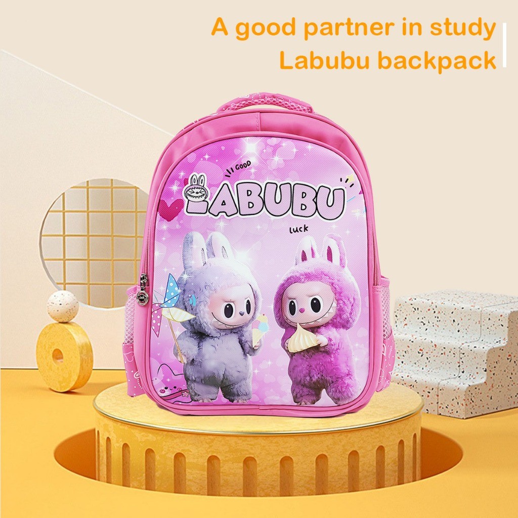 New labubu Children's school bag primary school students backpack cute ...