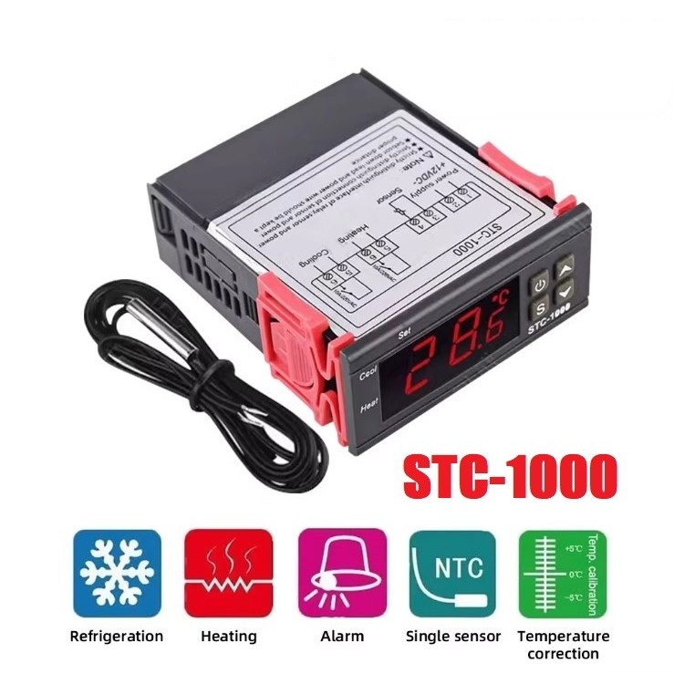 ZKT STC-1000 Digital Temperature Thermostat Controller Refrigerator ...