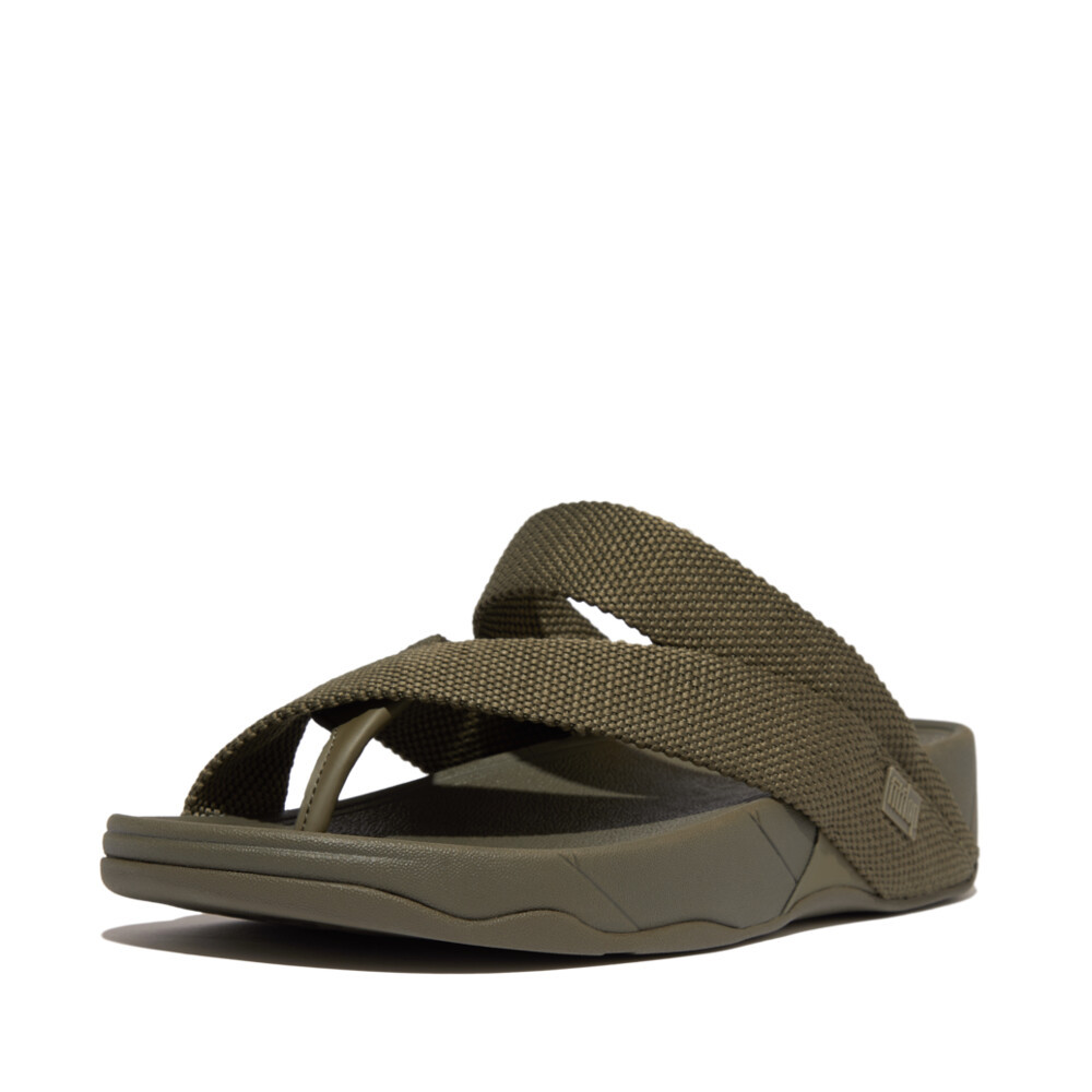 FitFlop SLING Weave Toe-Post Sandals - Deep Olive (AP9-B77) | Shopee ...