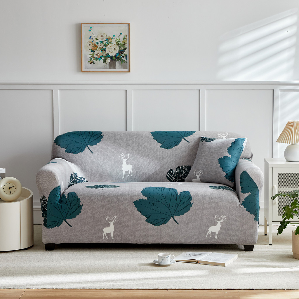 Sofa Cover Elastic Covers Normal L Shape Foldable 1/2/3/4 Seater ...