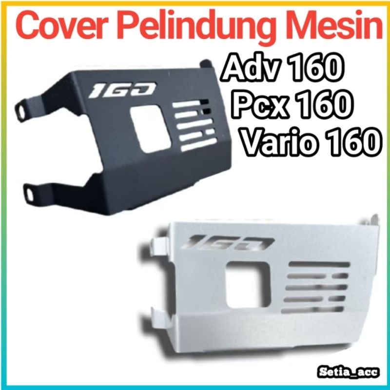 HITAM MESIN Adv 160 Pcx 160 Vario 160 Engine Guard Engine Protector ...