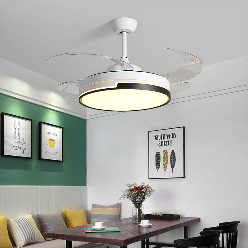 New Style Invisible Ceiling Fan Light Dining Room Living Room Fan Light ...