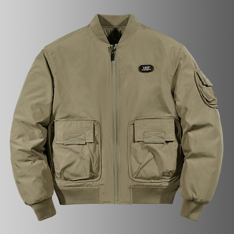 Double-Sided Wear Flight Suit Workwear Jacket Men's American Pilot ...