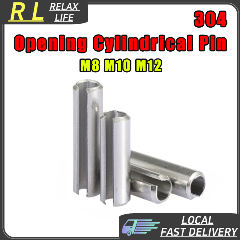 [RL] M8 M10 M12 Dowel Pin 304 Stainless Steel Open Cylindrical Pin ...